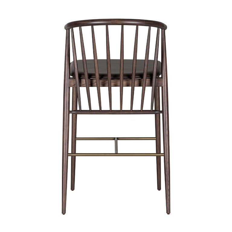 Jenny Brown Bar Stool For Sale at 1stDibs