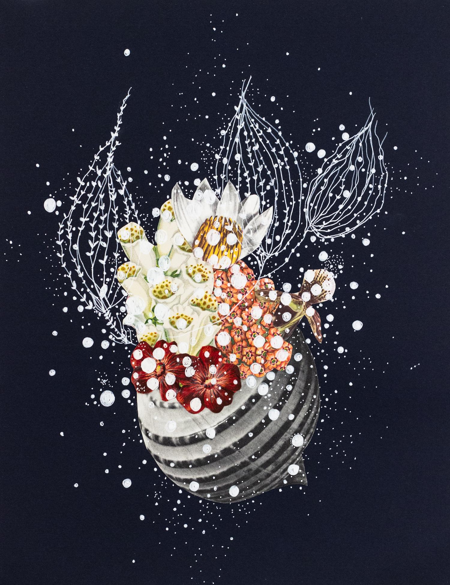 Jenny Brown - Sea Bride Mixed-Media Pen and Ink Collage For Sale at ...