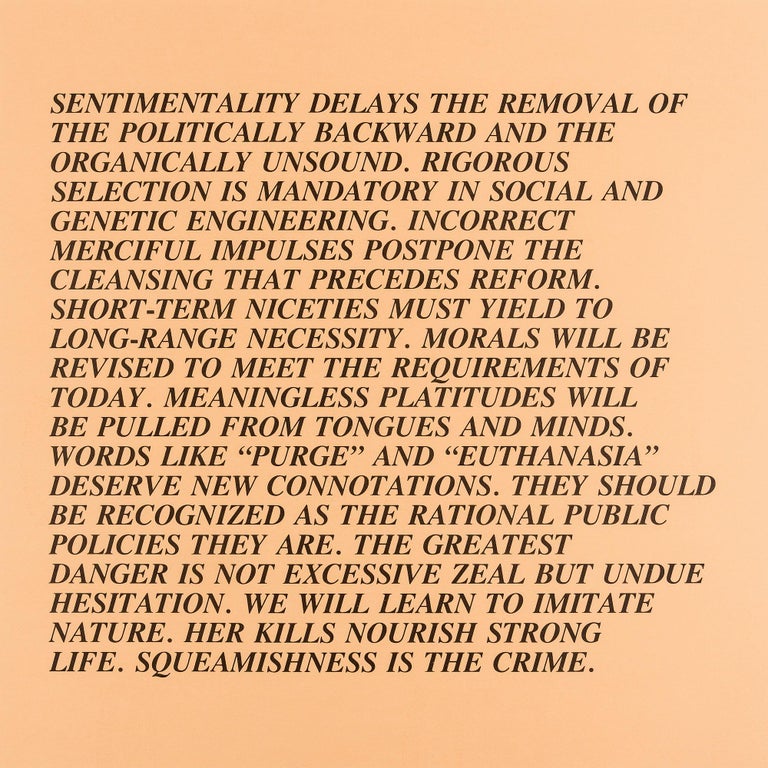 Jenny Holzer - 10 Inflammatory Essays 1979-1982 -- Lithograph, Text Art ...
