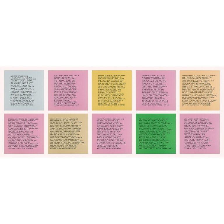 Jenny Holzer - 10 Inflammatory Essays 1979-1982 -- Lithograph, Text Art ...