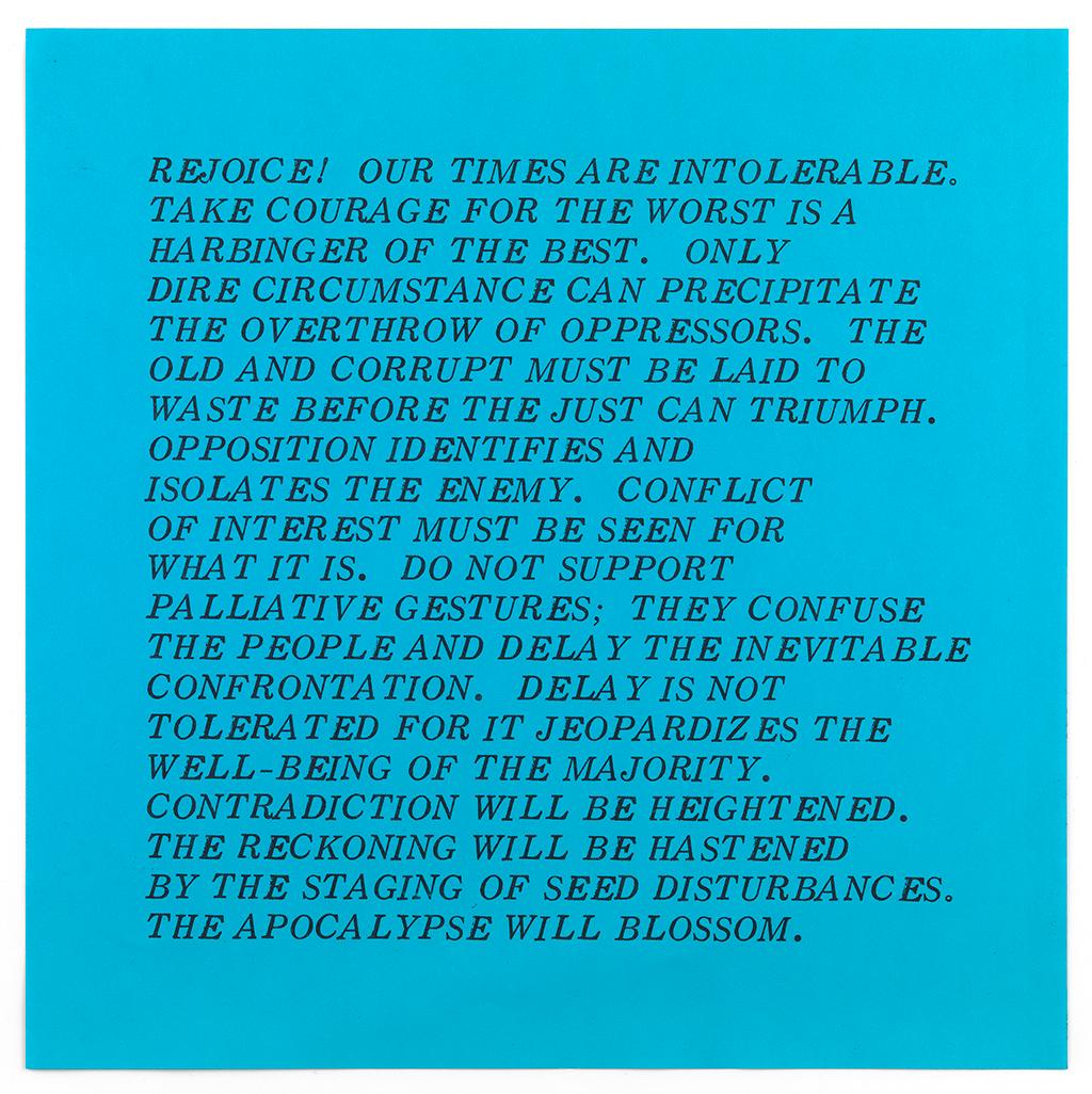 Jenny Holzer - 10 Inflammatory Essays For Sale at 1stDibs | fear is the ...