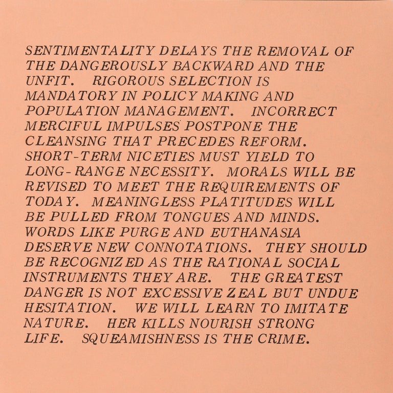 Jenny Holzer - 9 Inflammatory Essays 1979-1982 --Set of Nine, Print ...