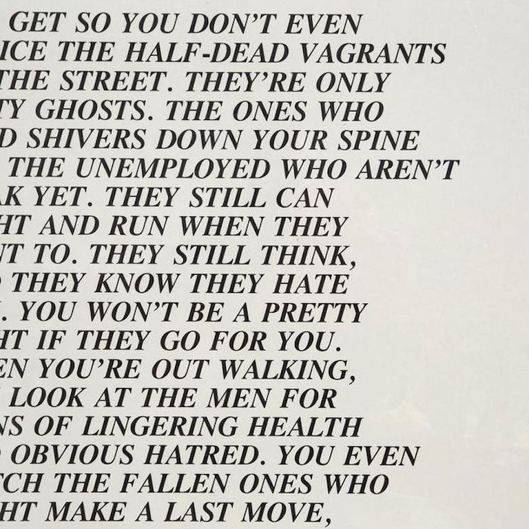 Jenny Holzer - Half-Dead, "Inflammatory Essay" (from Documenta 1982) at ...