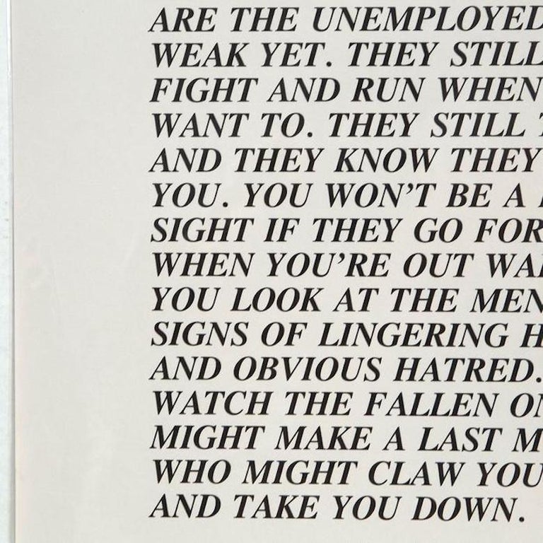 Jenny Holzer - Half-Dead, "Inflammatory Essay" (from Documenta 1982) at ...