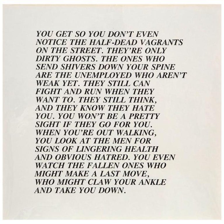Jenny Holzer - Half-Dead, "Inflammatory Essay" (from Documenta 1982) at ...
