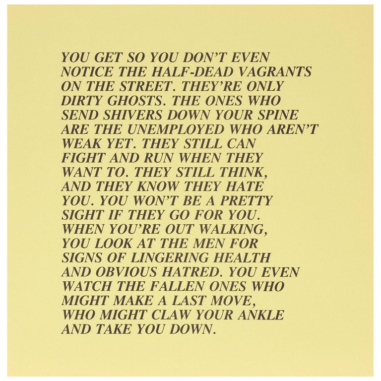 Jenny Holzer - Half Dead, "Inflammatory Essay" (from Documenta 1982 ...