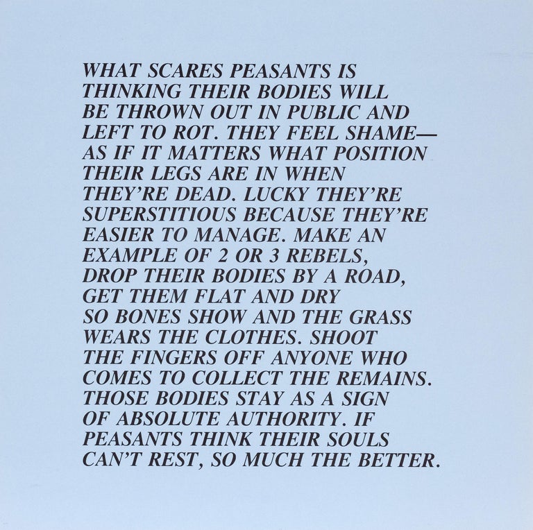 Jenny Holzer - Inflammatory Essay (from Documenta 1982) For Sale at 1stDibs