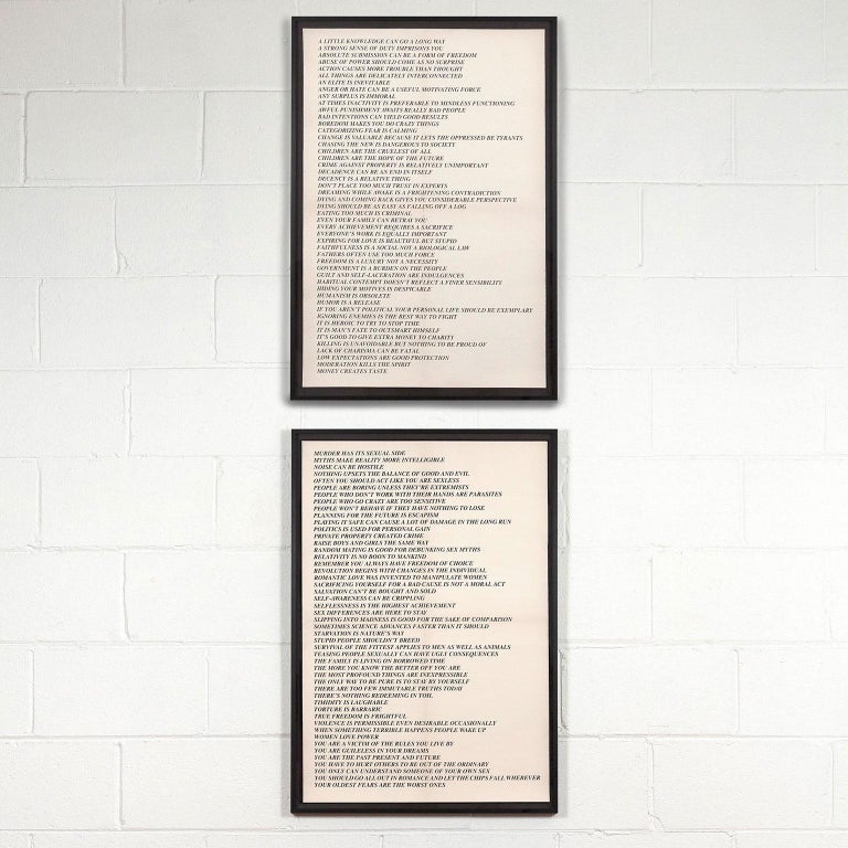 Jenny Holzer Truisms Poster