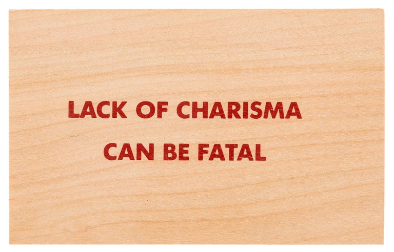 Jenny Holzer - Lack of Charisma Can be Fatal -- Print, Postcards ...