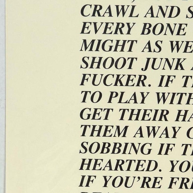 Jenny Holzer - Ruin, "Inflammatory Essay" (from Documenta 1982) at 1stDibs