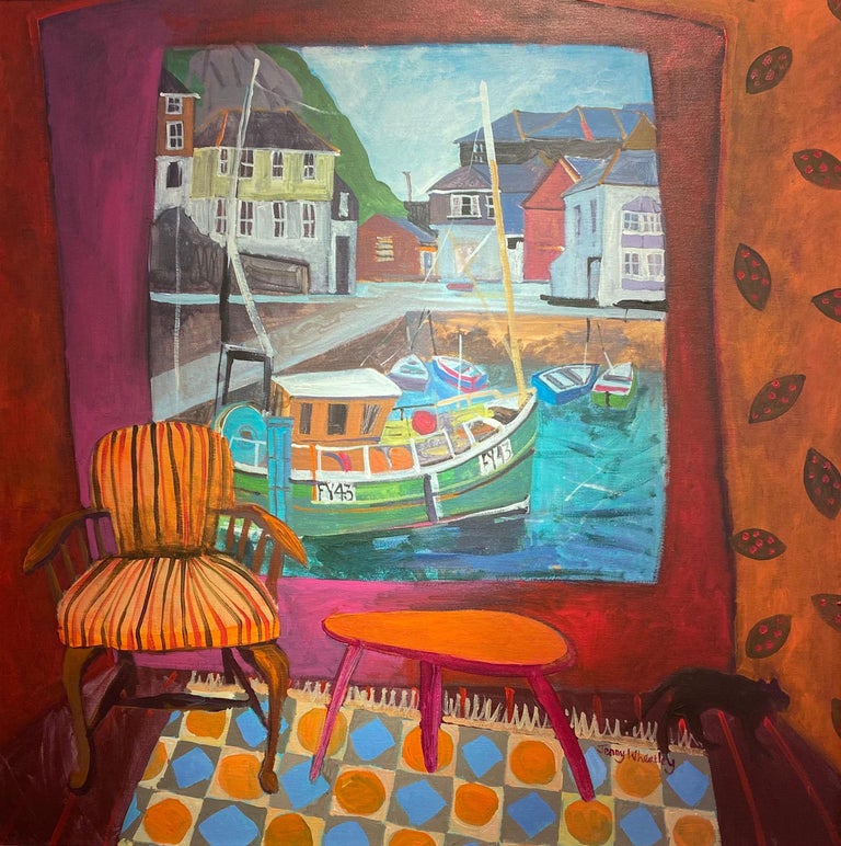 Jenny Wheatley - 'View of the Harbour' Contemporary Colourful interior ...
