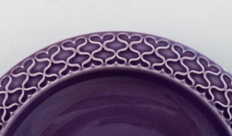 Jens H. Quistgaard for Bing and Grondahl, Three Purple "Cordial Palet ...