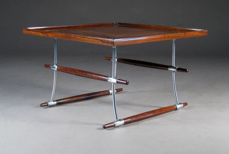 Jens Harald Quistgaard Pair of Armchair and Coffee Table, Stokke Line ...