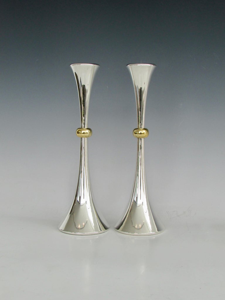 Jens Quistguaard for Dansk Designs Candlesticks, a Pair For Sale at 1stDibs