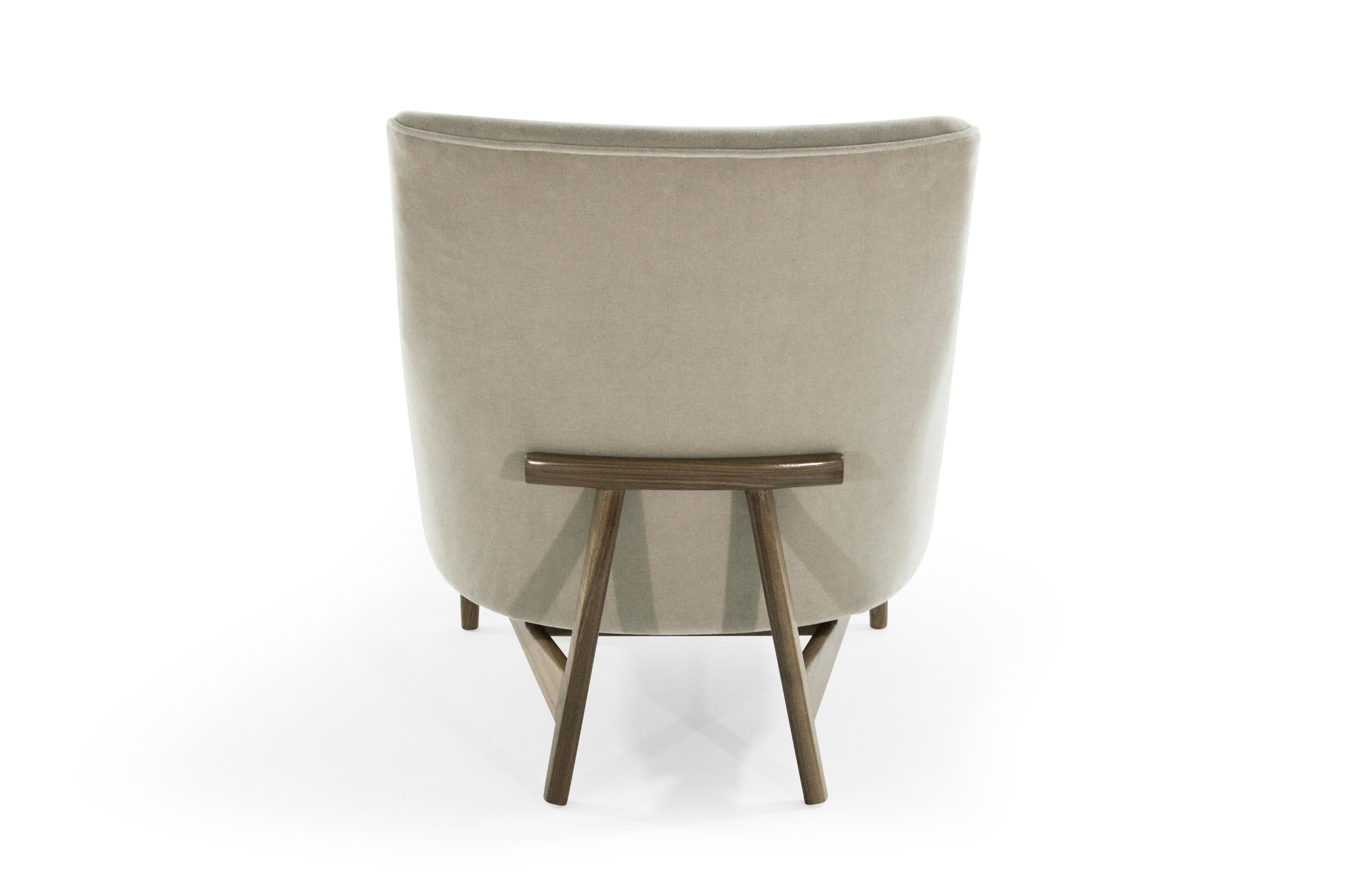 Jens Risom A-Line Lounge Chair, Model #2136 For Sale at 1stDibs