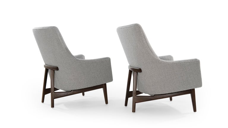 Jens Risom A-Line Lounge Chairs, Model #2136 For Sale at 1stDibs