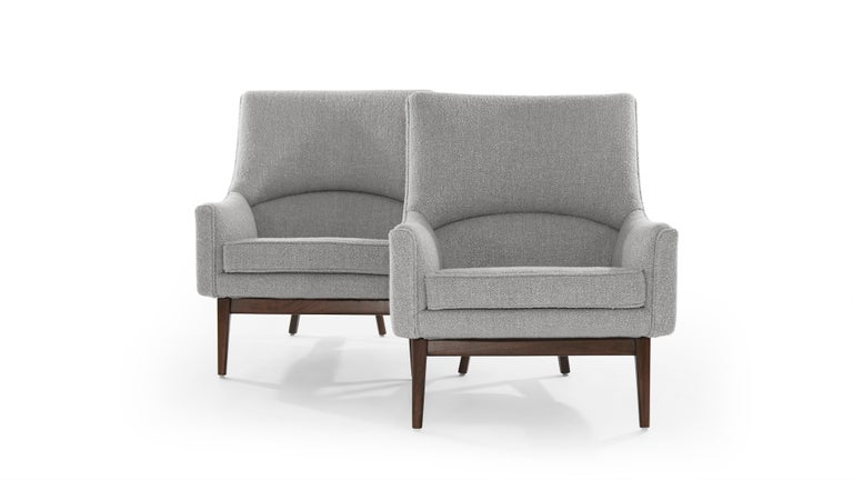 Jens Risom A-Line Lounge Chairs, Model #2136 For Sale at 1stDibs