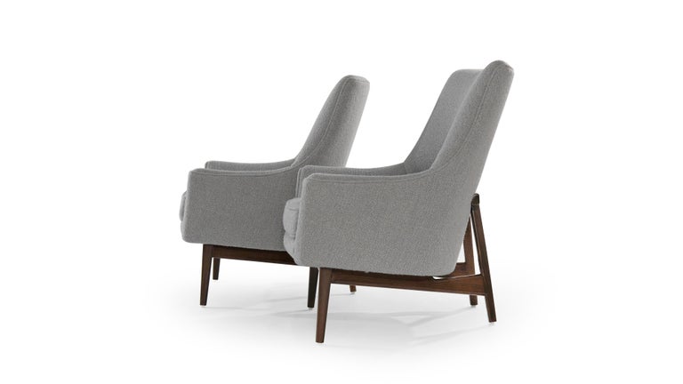 Jens Risom A-Line Lounge Chairs, Model #2136 For Sale at 1stDibs