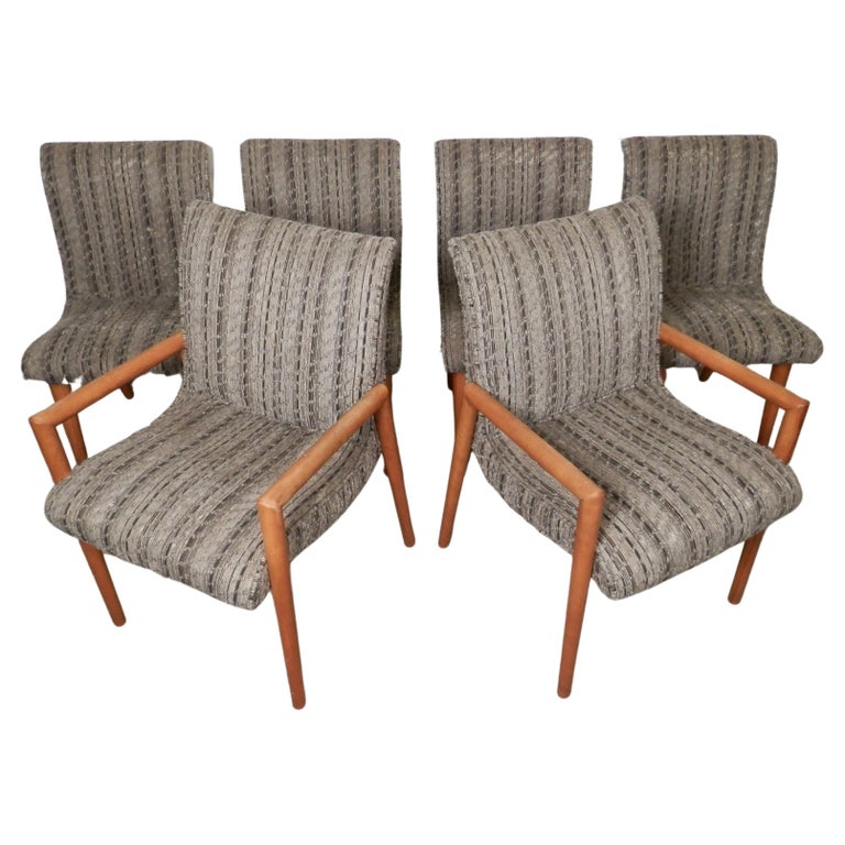 Jens Risom Designed Dining Chairs For Sale at 1stDibs