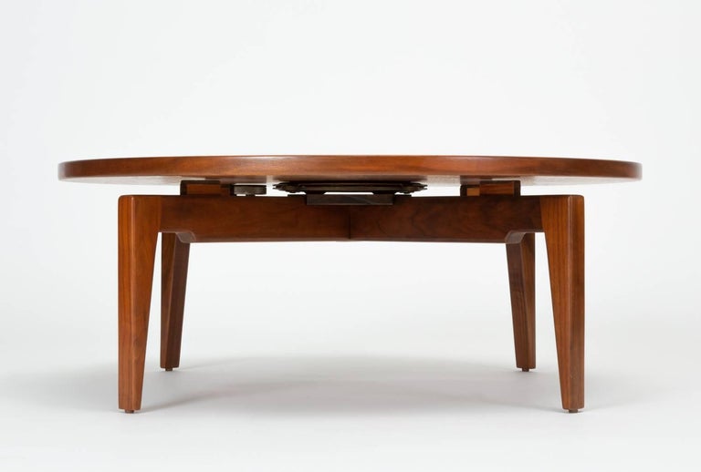 Jens Risom Lazy Susan Coffee Table at 1stDibs | lazy susan side table