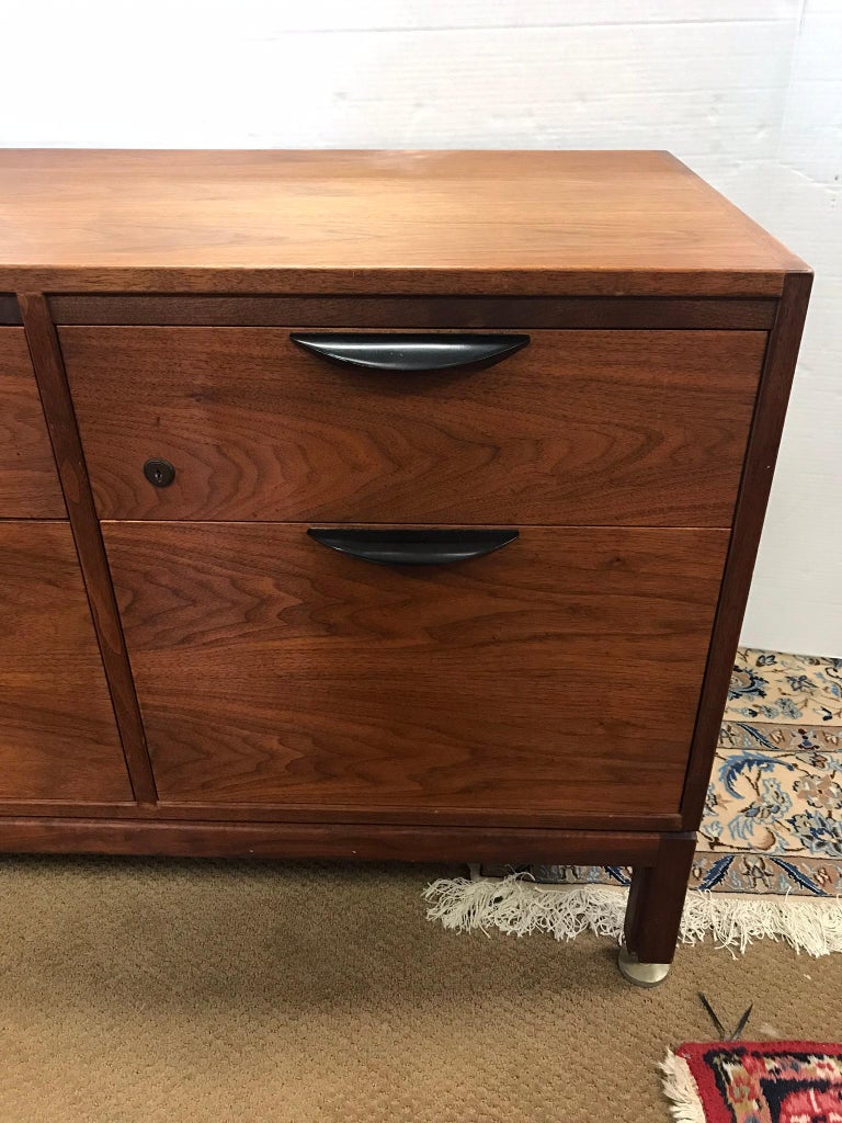 Jens Risom Midcentury Four-Drawer Filing Cabinet Chest at 1stDibs