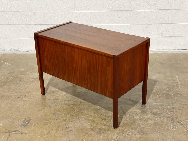 Jens Risom Mid-Century Filing Cabinet Credenza in Walnut at 1stDibs