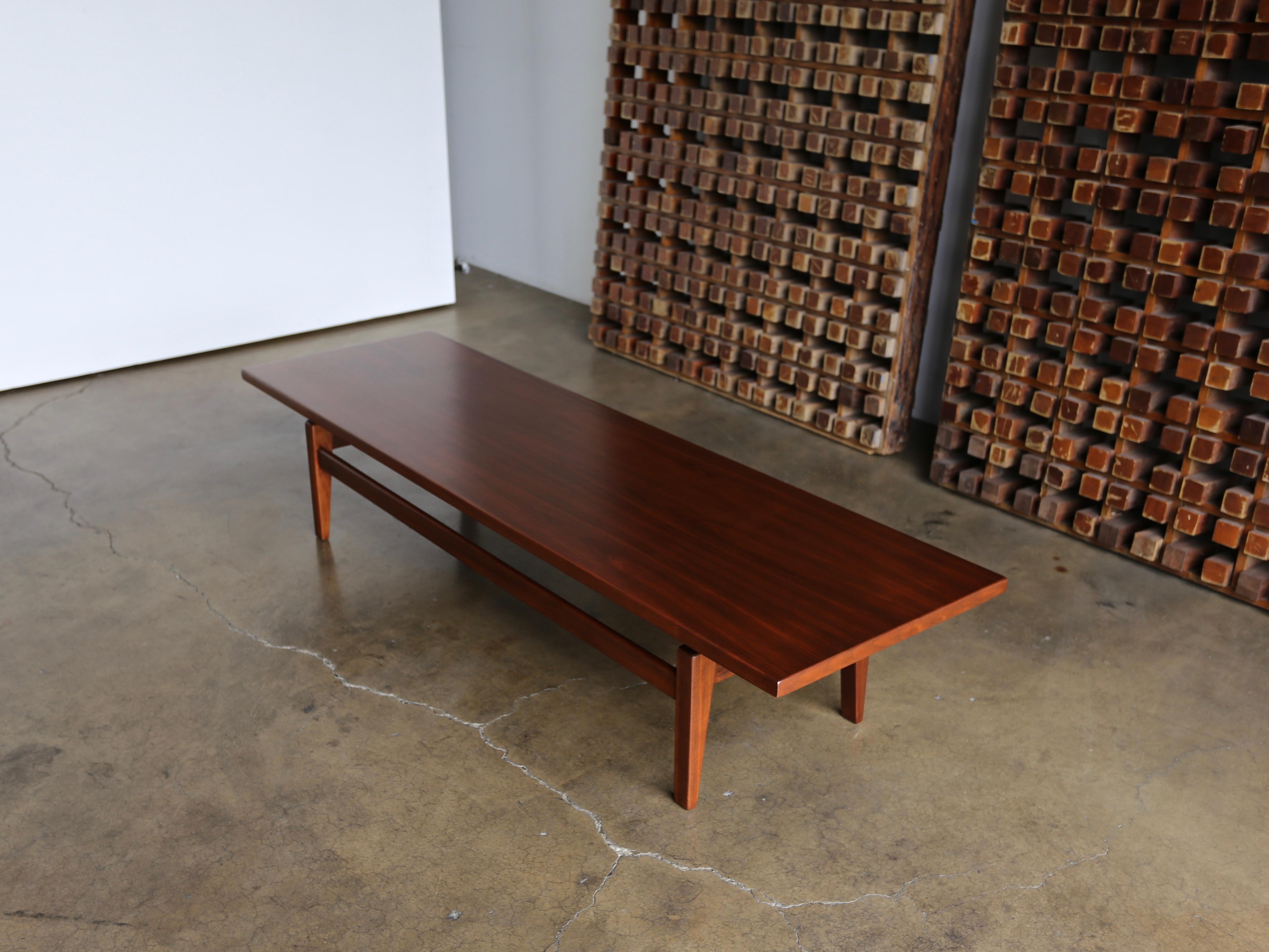 Jens Risom Walnut Bench or Coffee Table, circa 1955 at 1stDibs | jens risom coffee table, jens ...