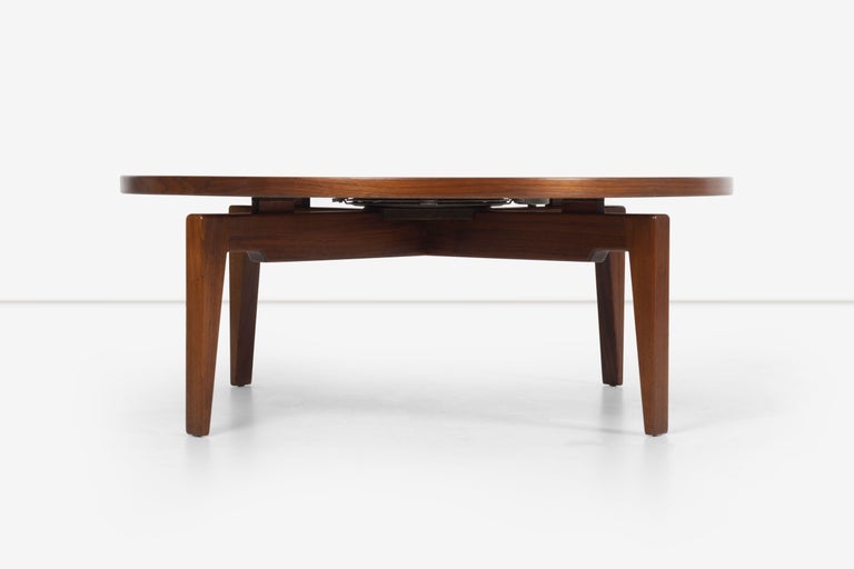 Jens Risom Walnut Coffee Table For Sale at 1stDibs | risom low table