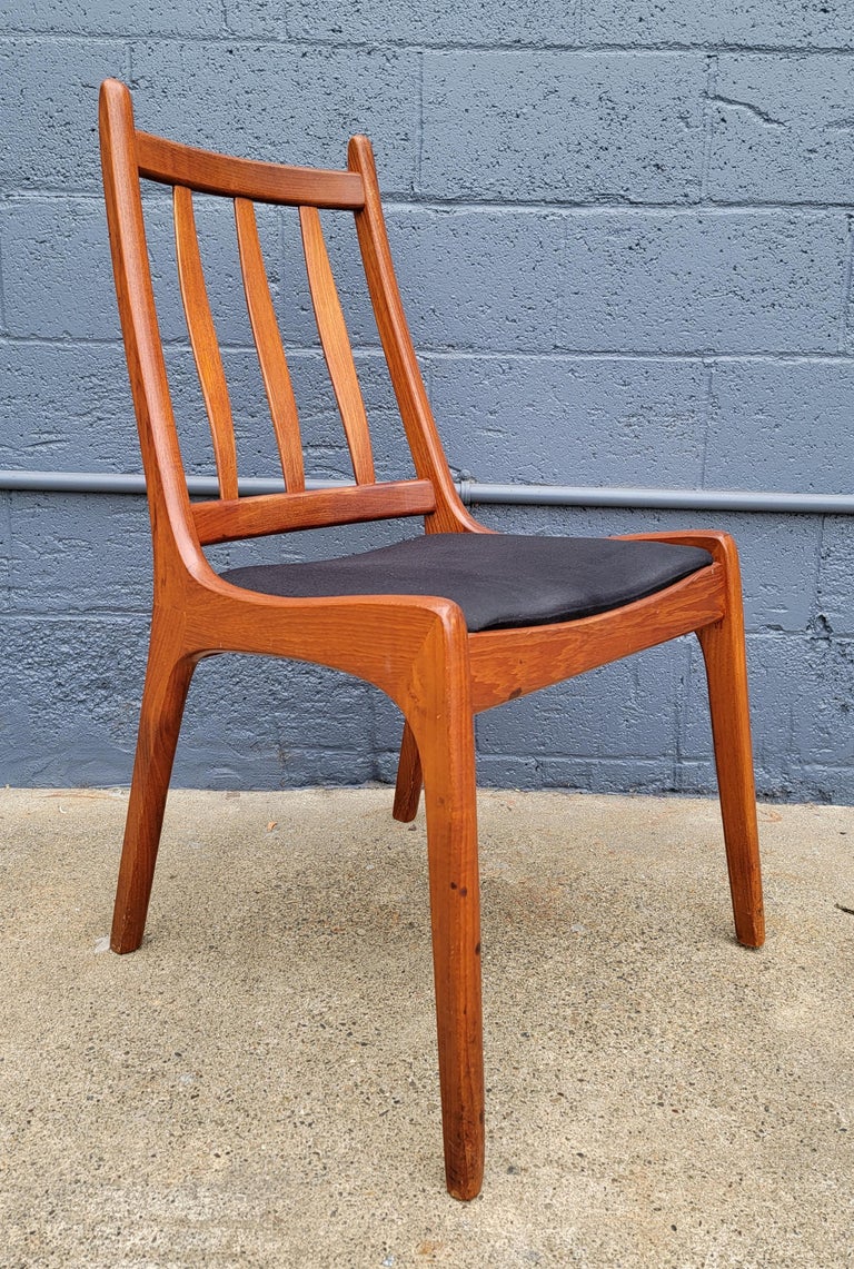 Jensen and Son Teak Danish Dining Chairs, Set 4 at 1stDibs