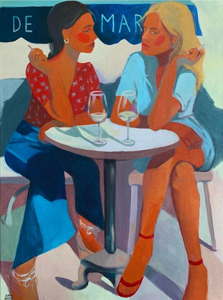 Jenya Datsko - Aperitivo, Acrylic on canvas, 70x100cm, 2021 For Sale at ...