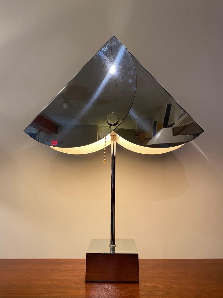 Jere’ Adjustable Chrome Table Lamp For Sale at 1stDibs