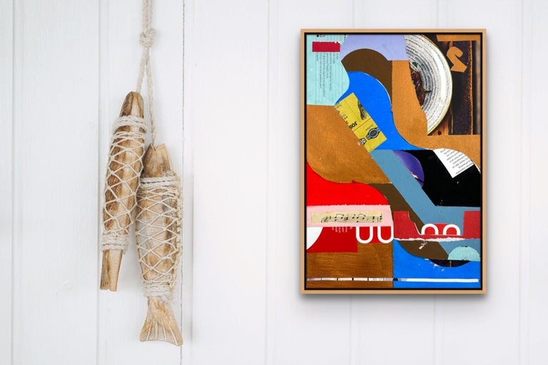 Jeremy Annear - Blue Courier No.38 (Abstract painting) For Sale at 1stDibs