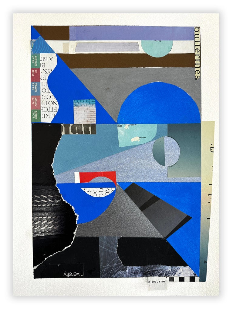 Jeremy Annear - Blue Moon No.37 (Abstract painting) For Sale at 1stDibs