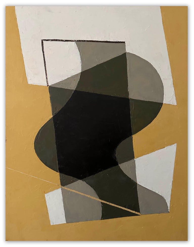 Jeremy Annear - Folding Form III (Case Yellow) (Abstract painting) For ...