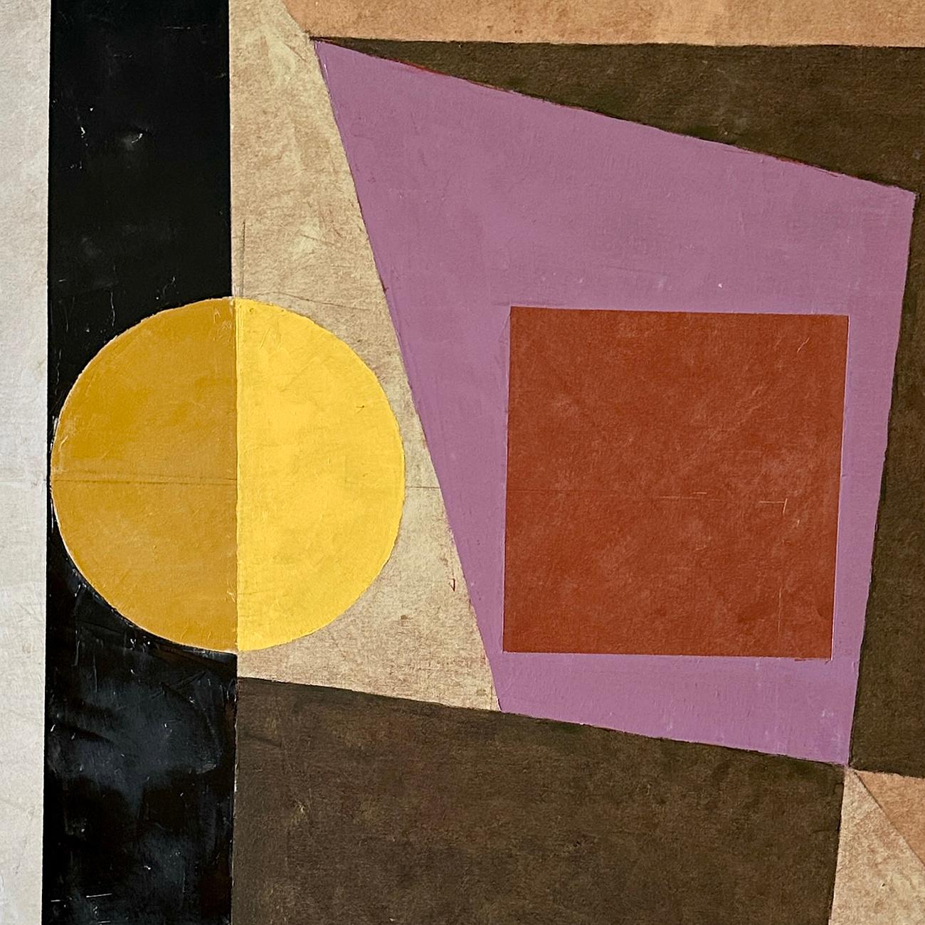 Jeremy Annear - Meeting Point (Barn Red) (Abstract painting) For Sale ...
