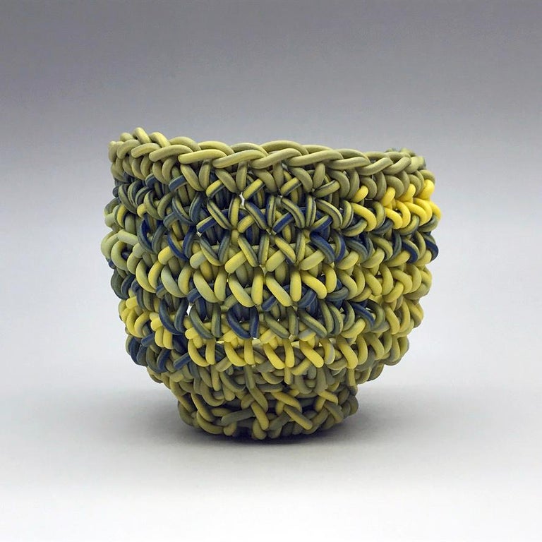 Jeremy Brooks - "Crocheted Porcelain Tea Cup Number 112", Contemporary ...
