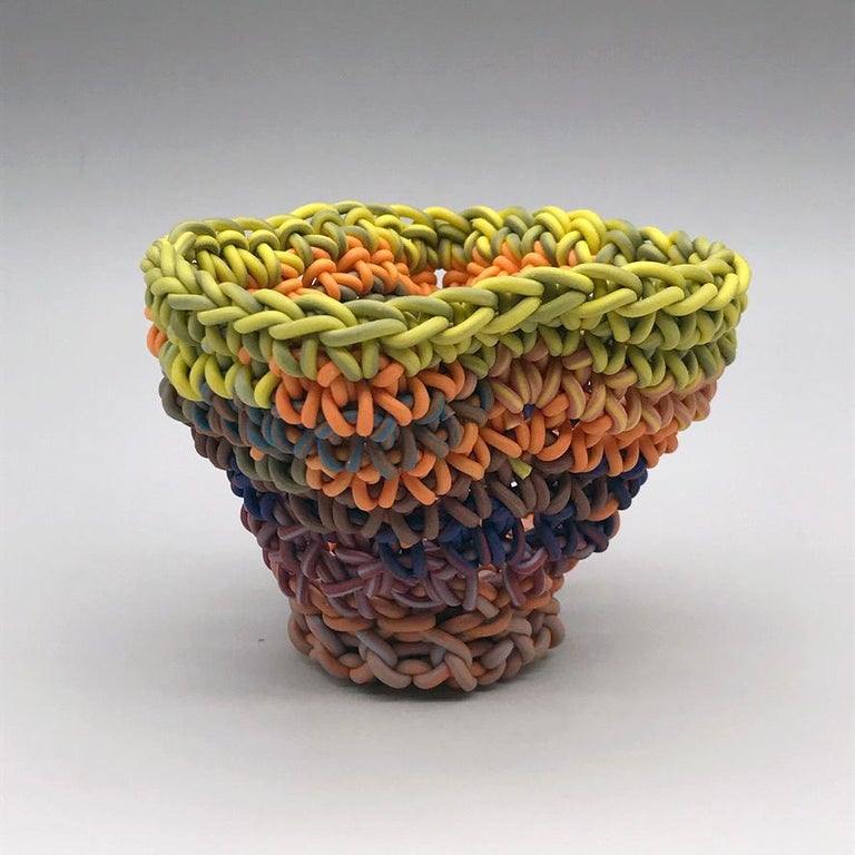 Jeremy Brooks - "Crocheted Porcelain Tea Cup Number 113", Contemporary ...