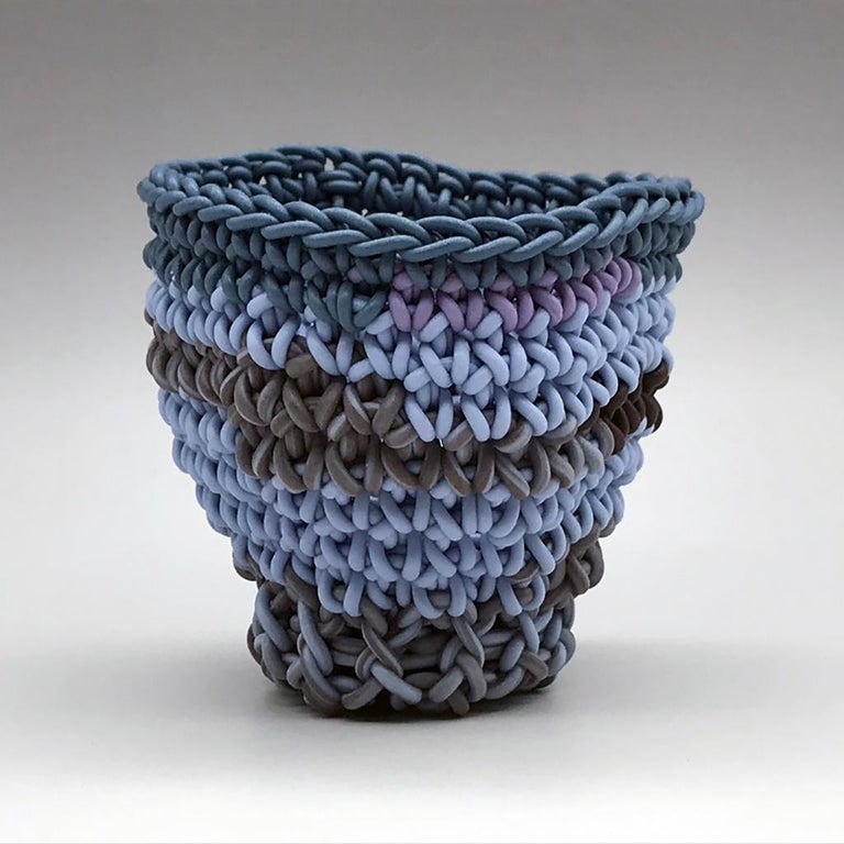 Jeremy Brooks - "Crocheted Porcelain Tea Cup Number 88", Contemporary ...