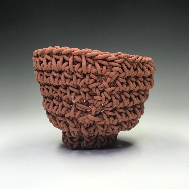 Jeremy Brooks - Hand Crocheted Terracotta "Tea Bowl", Unique ...
