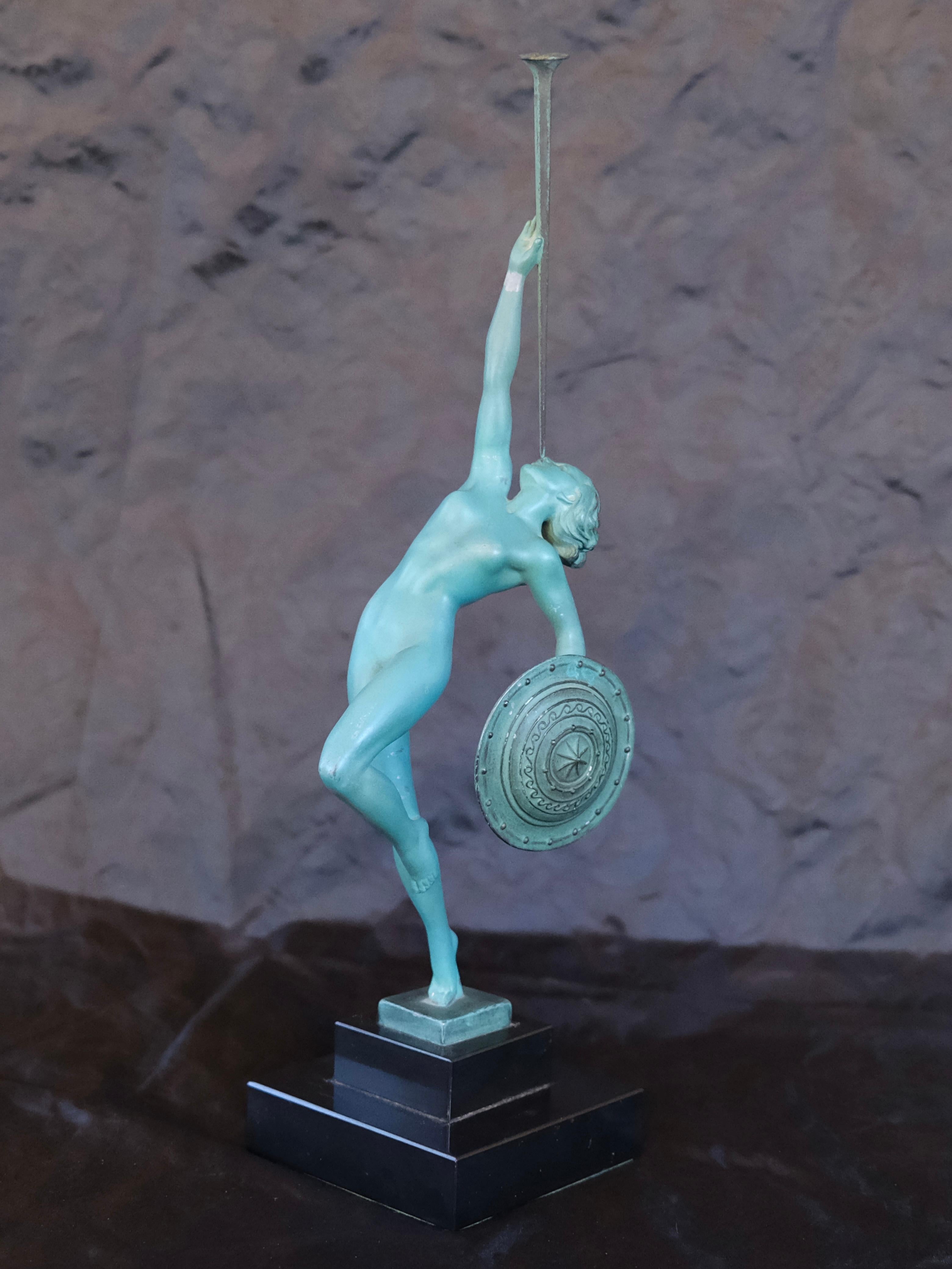 Jericho Vintage Art Deco Sculpture from Raymonde Guerbe by Max Le ...