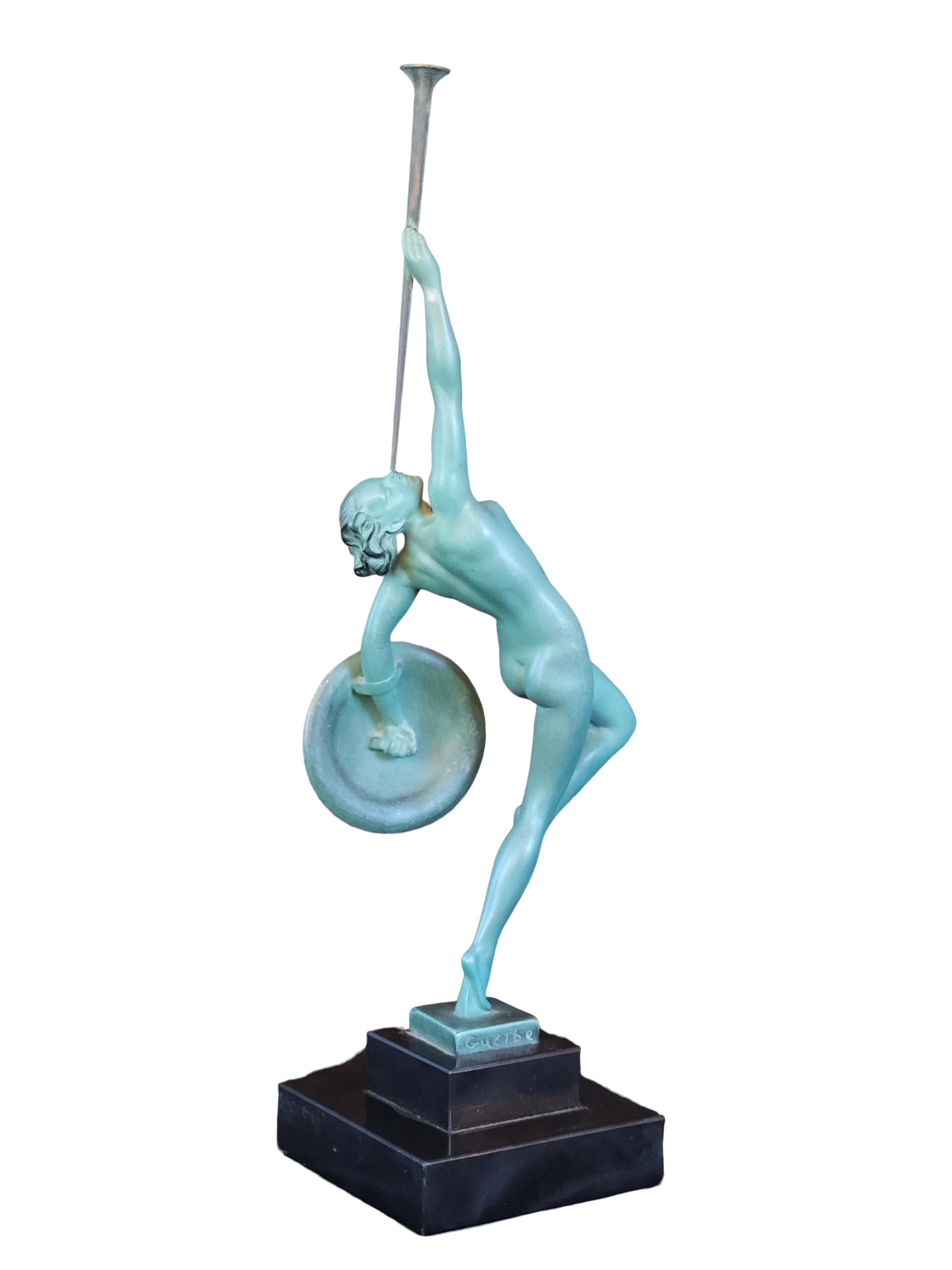 Jericho Vintage Art Deco Sculpture from Raymonde Guerbe by Max Le ...