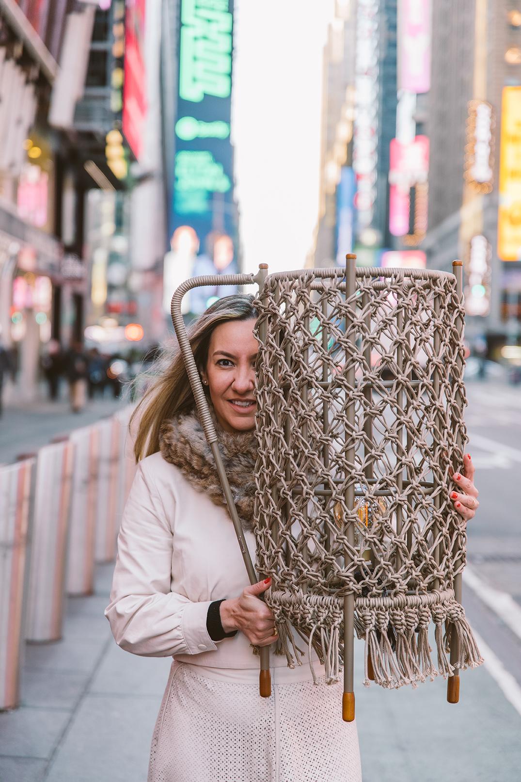"Jericoacoara" Floor Lamp Set in Aluminium and Nautical Rope Macrame ...