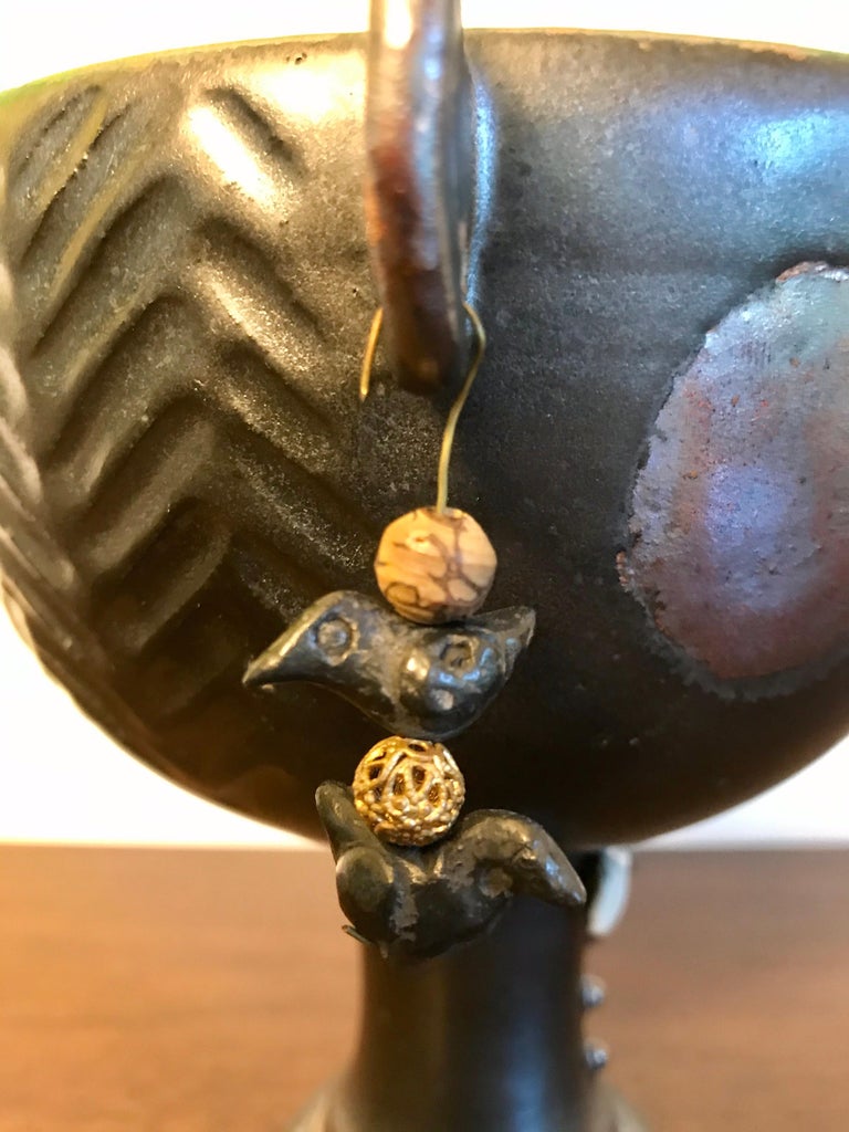 Jerome Ackerman Studio Pottery Chalice, 1980s at 1stDibs