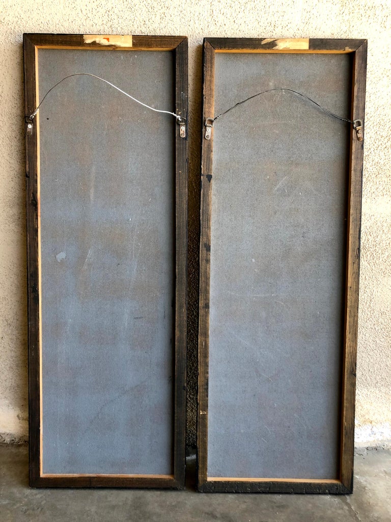 Jerome and Evelyn Ackerman Pair of Balinese Dancer Glass Tile Mosaic ...