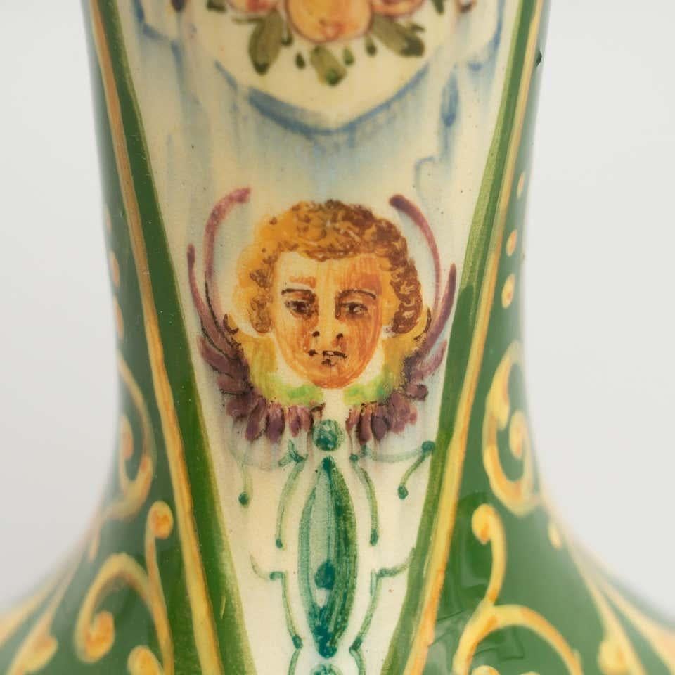 Jerome Massier Fils Hand Painted Vase For Sale at 1stDibs