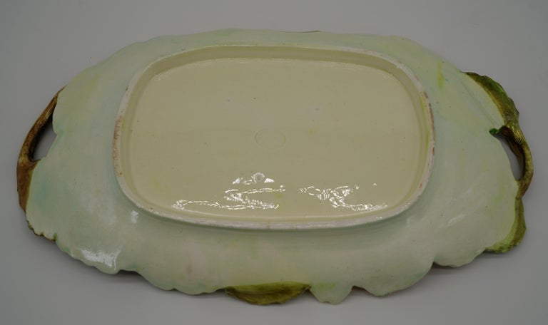 Jerome Massier Fils, Majolica Platter, Vallauris, End 19th C. For Sale ...