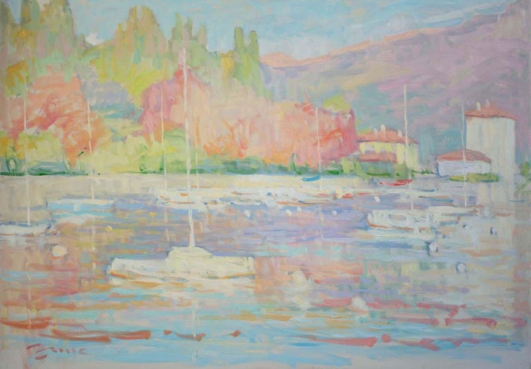 Jerry Fresia - Autumn's Kiss Goodbye – Impressionist landscape painting ...