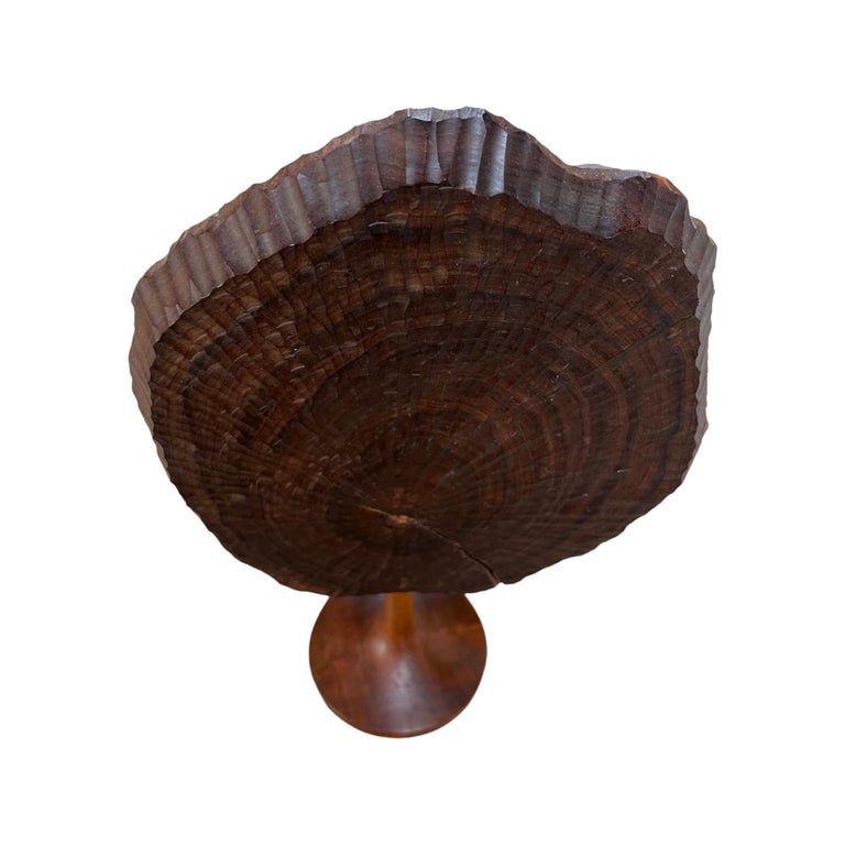 Jerry Glaser Mid-Century Carved Wood Tree Sculpture For Sale at 1stDibs