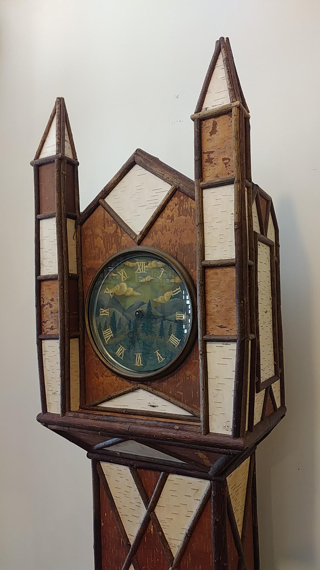 Jerry and Jessica Farrell Adirondack Grandfather Clock For Sale at ...