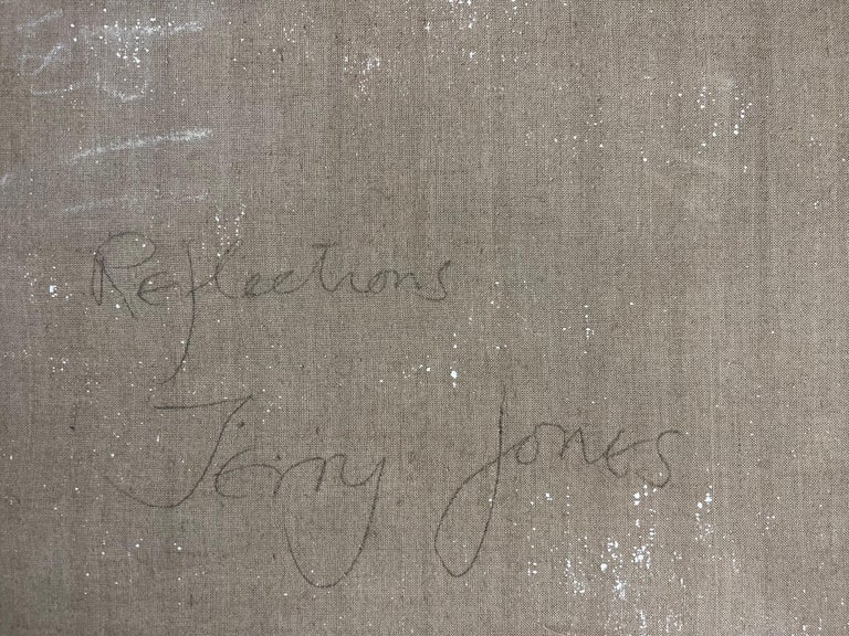 Jerry Jones - Huge 1970's British Surrealist Abstract Signed Oil Male ...